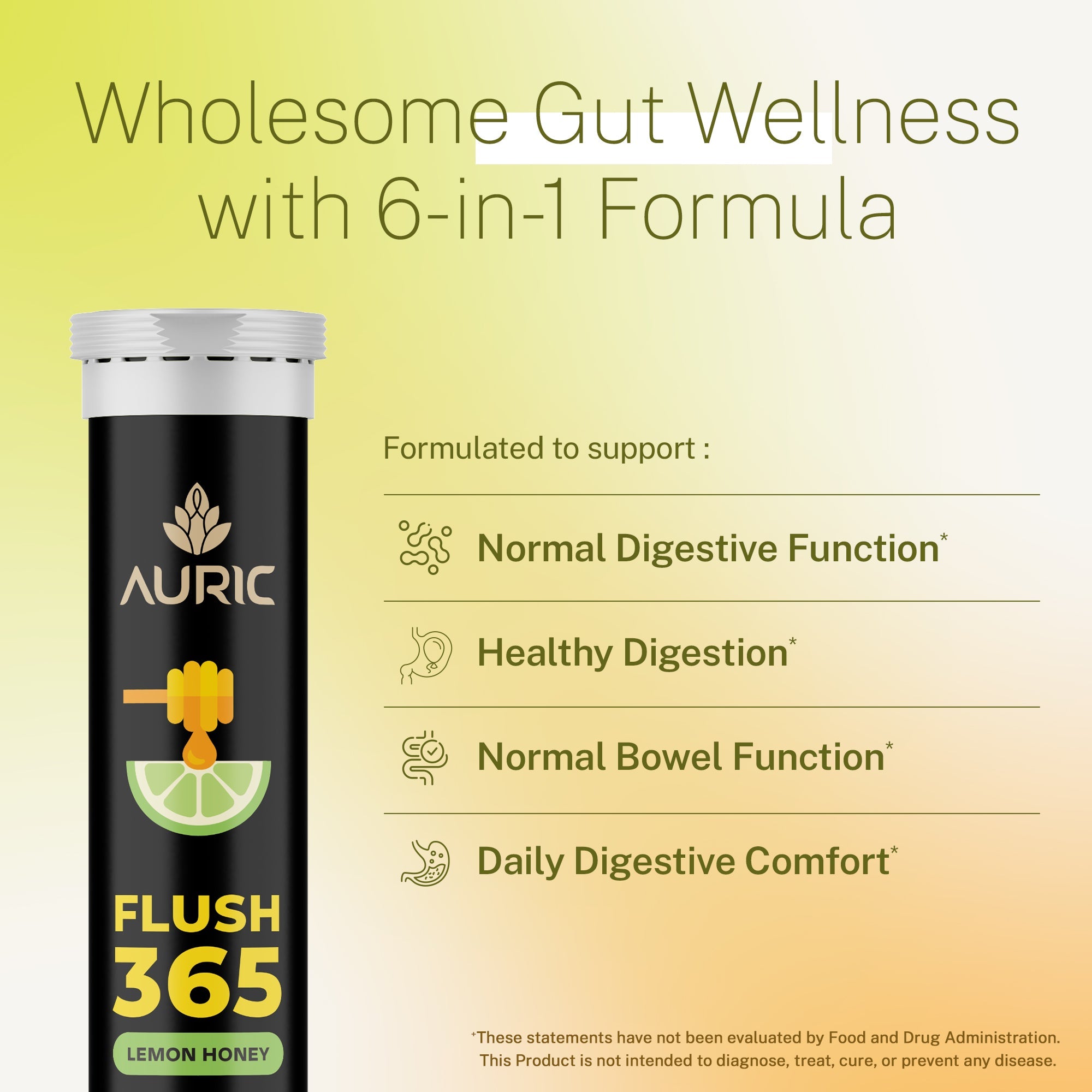 Flush365 Effervescent Tablet | Gentle Digestive Support Drink – auric